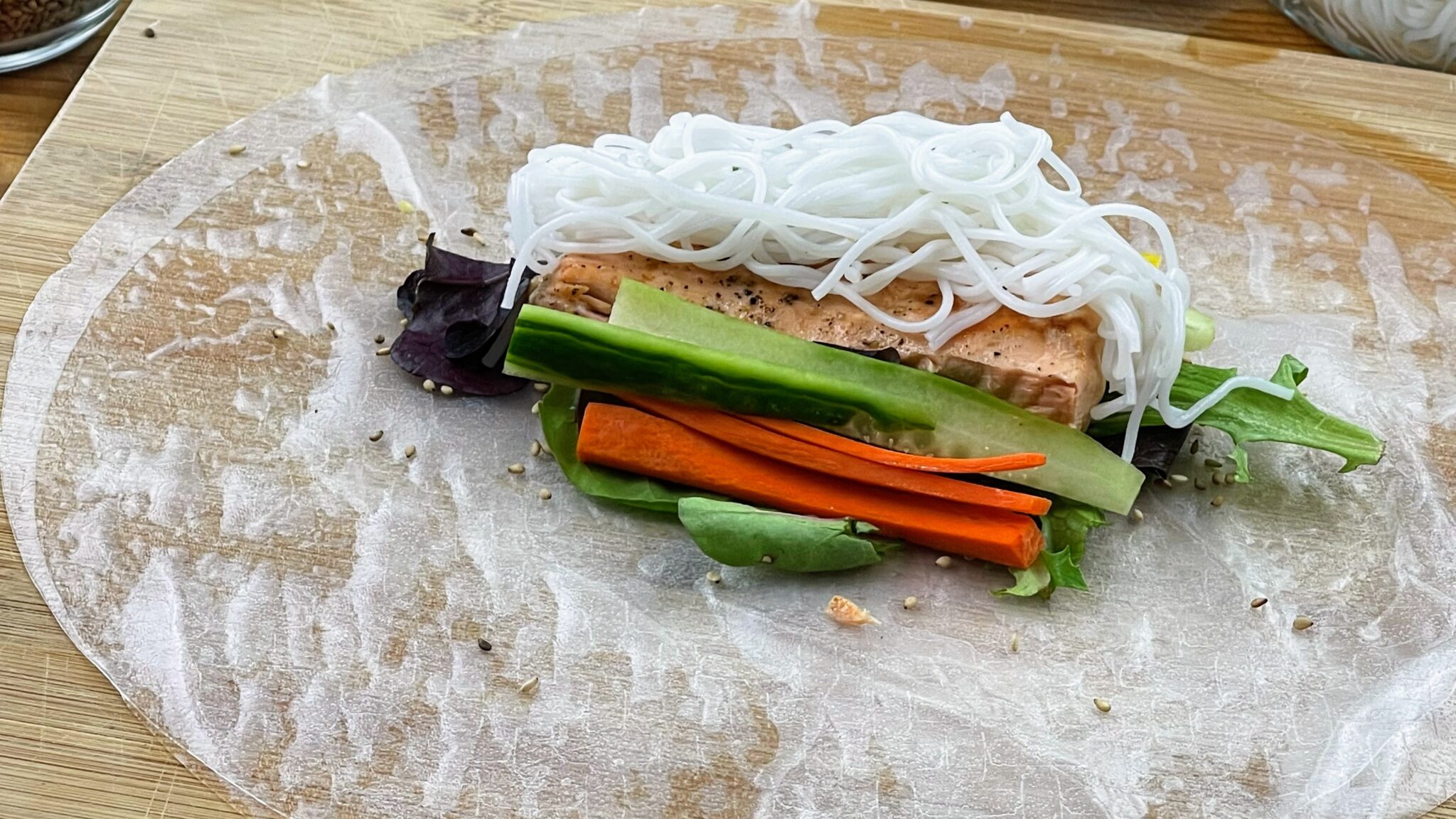 Como hacer Spring Rolls o Rollos Primavera de Salmón | Carolister Mom ...